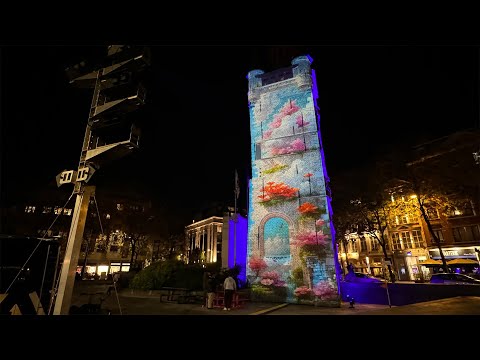 Belfort Kortrijk AI generated projection mapping 2023
