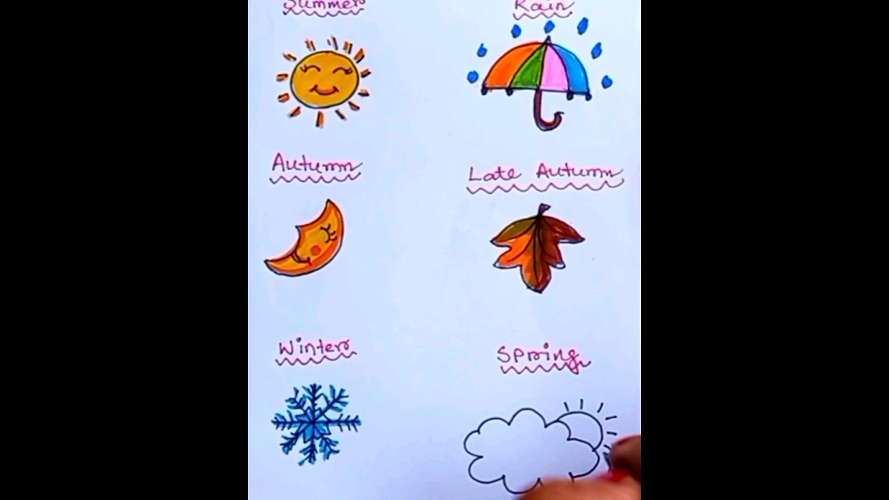 season Drawing ideas 💡 #season #drawing #ideas #viral