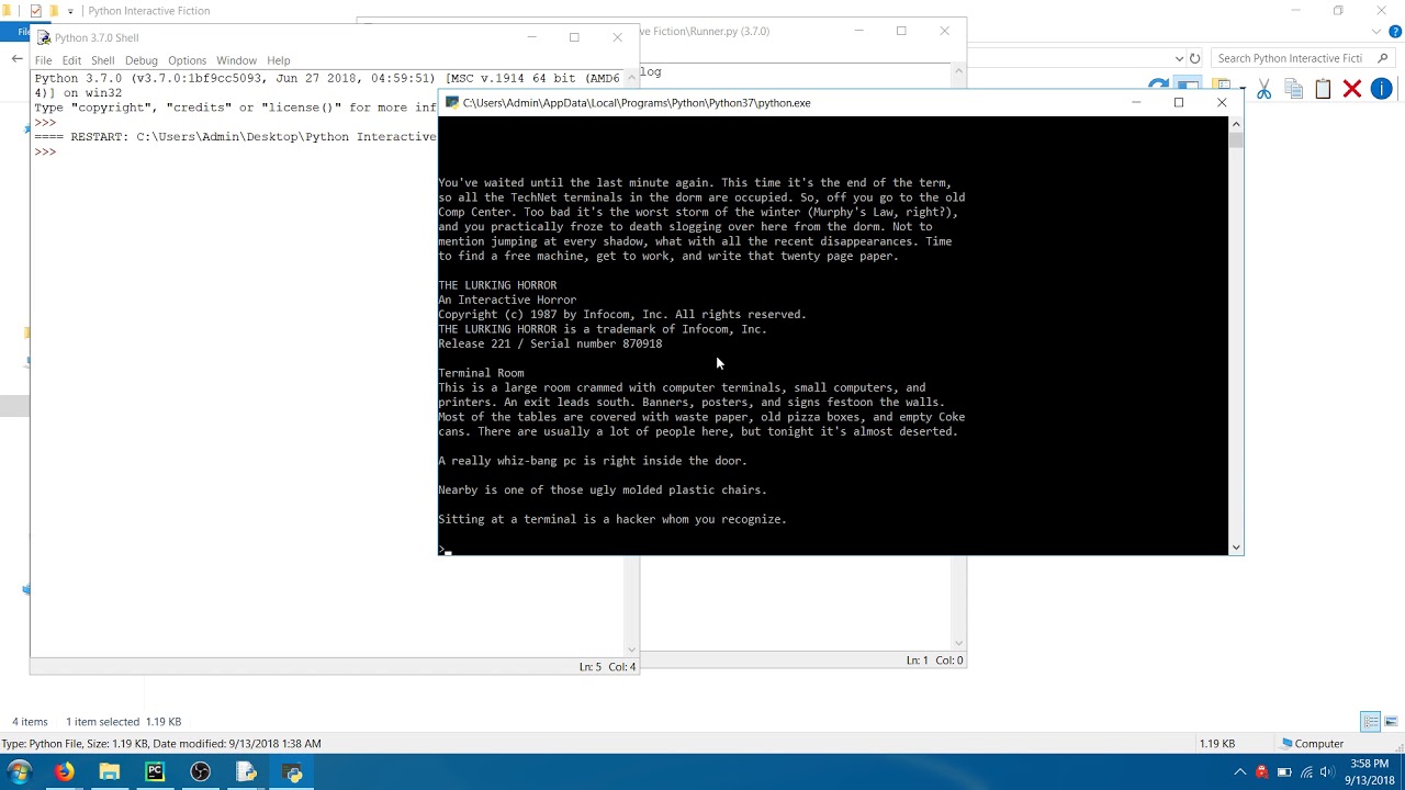 Python Console unavailable - how to debug???