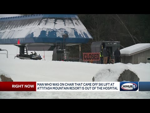 Man who was on chair that came off ski lift at Attitash Mountain Resort is out of the hospital