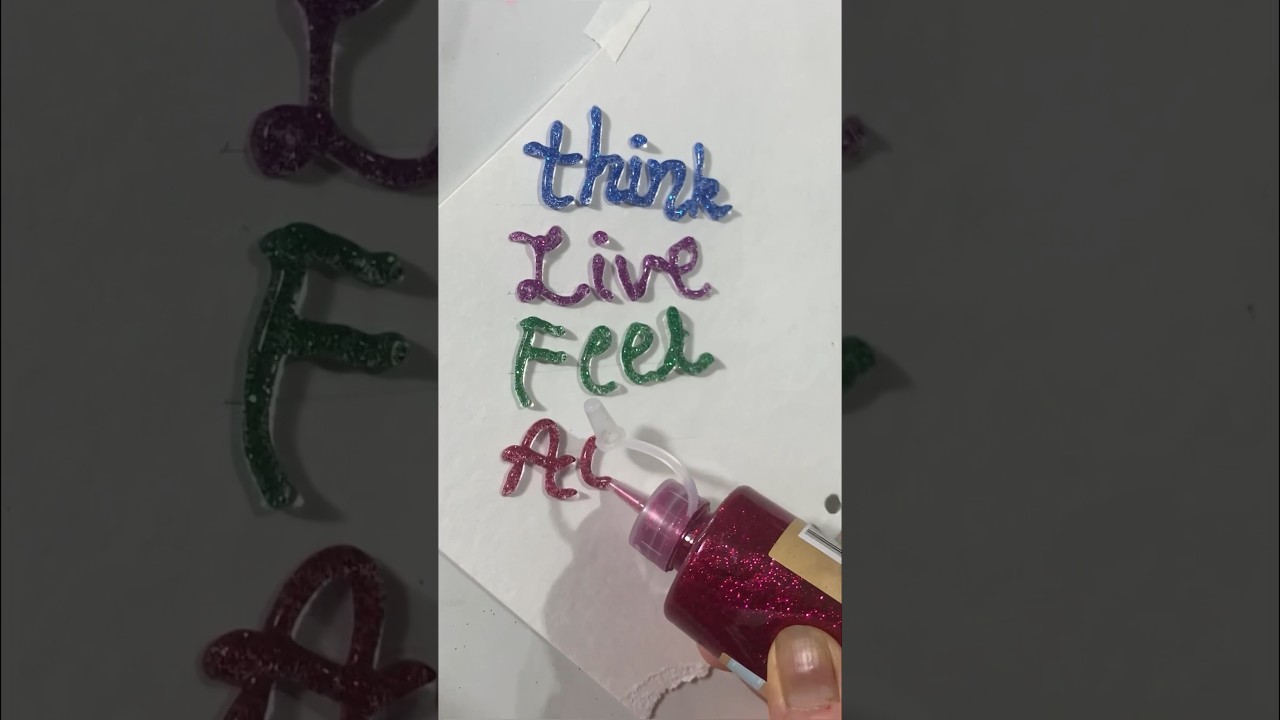 Glitter calligraphy motivational quotes lettering, #shorts , #handlettering , #inspirational