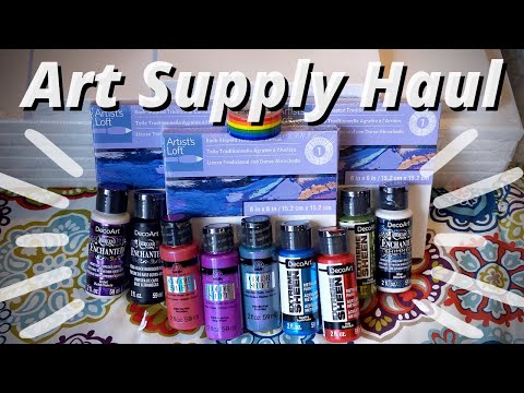 MICHAELS HAUL - Art Supply Haul - Craft and Art Supplies - Stocking Up! Color Shift & Extreme Sheen