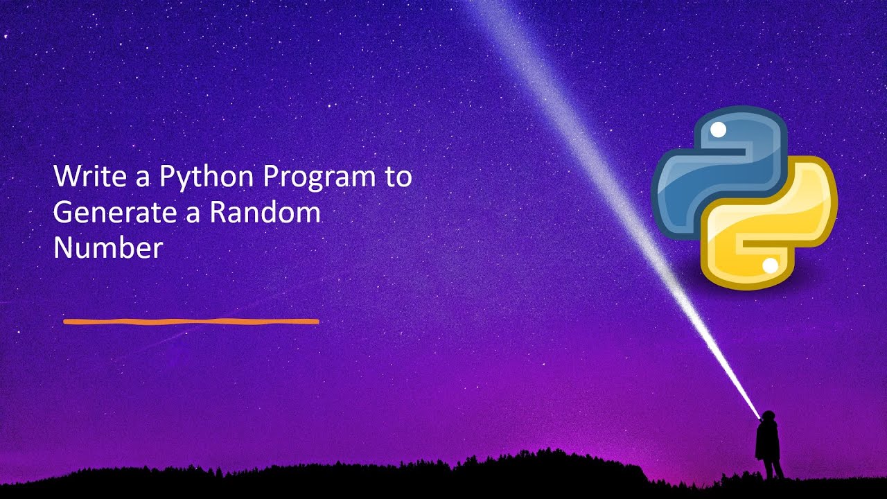Write a Python Program to Generate a Random Number