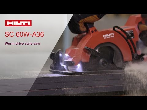 INTRODUCING SC 60W-A36 cordless worm drive style saw