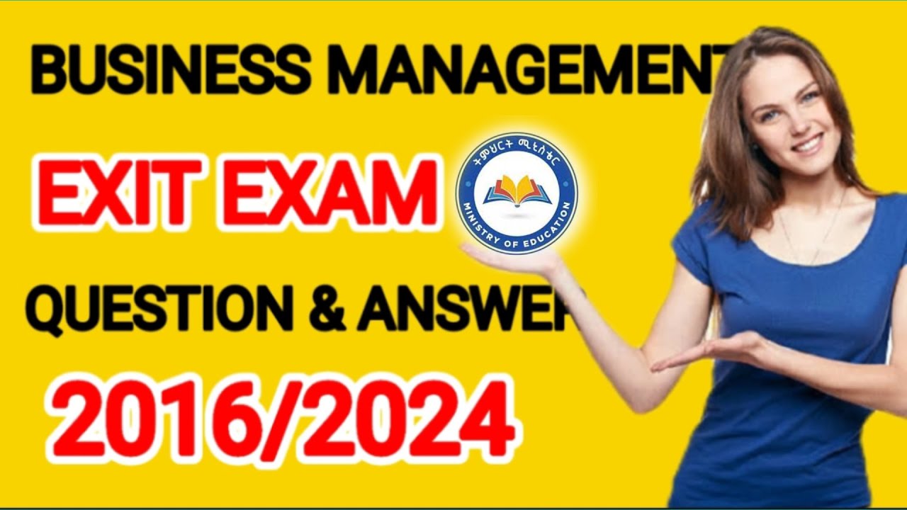 Business management exit exam 2016/2024