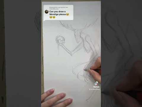 Watch me sketch a Wendigo!