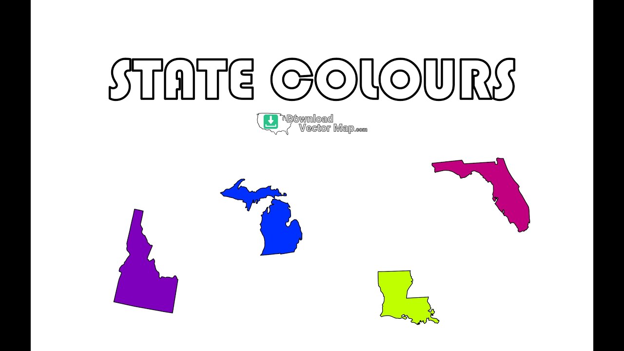 US State Colour Map Showcase