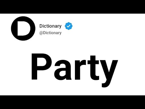 Party Meaning In English