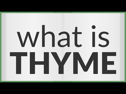Thyme | meaning of Thyme