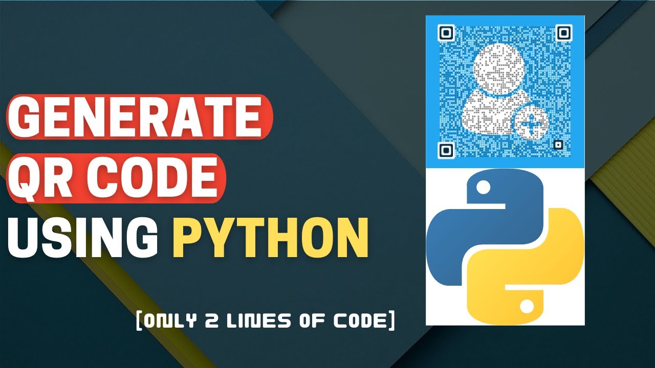 QR Code Generator Using Python [2 lines of Code]