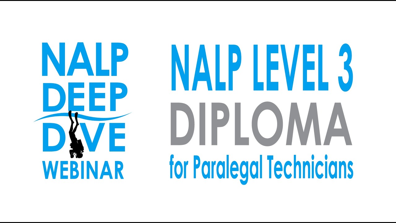 NALP webinar: April 23 2026 DEEP DIVE into NALP Level 3 Diploma for Paralegal Technicians