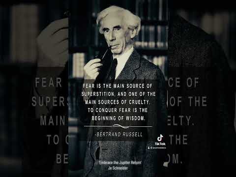 Bertrand Russel Quote on Fear and Wisdom #shorts #quotes