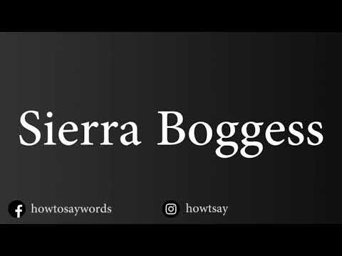 How To Pronounce Sierra Boggess