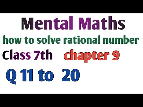 Practice Questions: Rational Numbers - 2 Video Lecture - Class 7