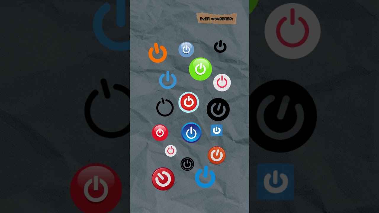 🔘⚡ Ever Wondered? The Secret Behind the Power Button Symbol! 💡😱 #everwondered #POWER