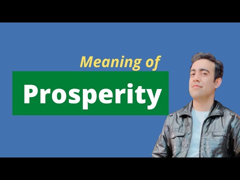 Prosperity meaning in hindi