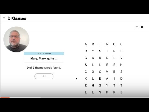 A surprisingly swift Strands solve! NY Times wordsearch puzzle by Tracy Bennett