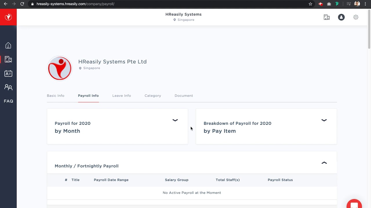 How to run payroll with HReasily (Singapore)