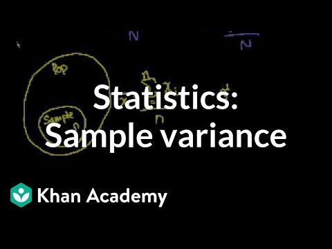 Statistics: Sample variance | Descriptive statistics | Probability and Statistics | Khan Academy