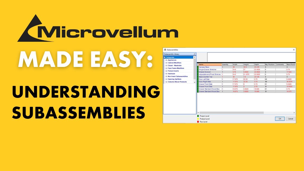 Microvellum Made Easy: Understanding Subassemblies