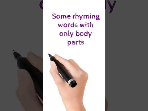 body parts rhyming #shorts #viral#english
