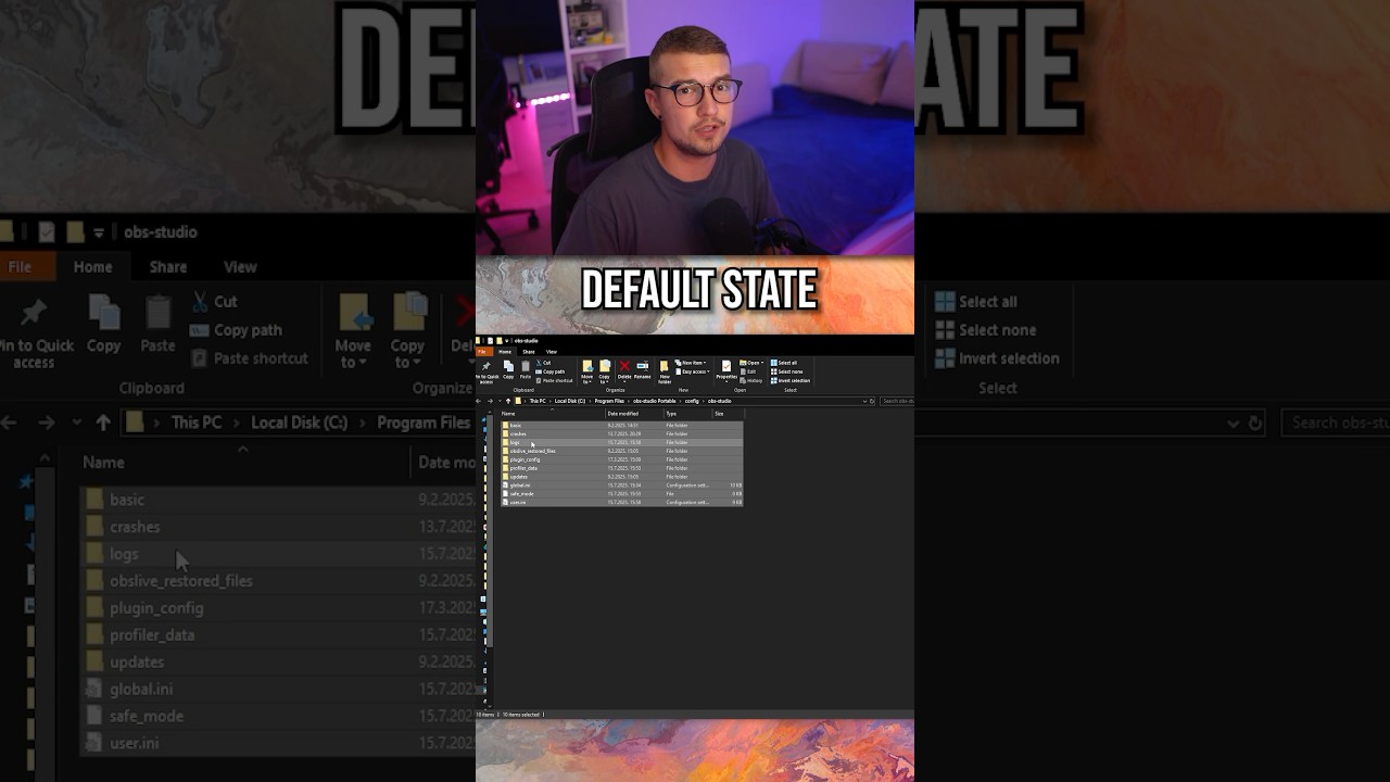 Reset OBS to DEFAULT Settings!