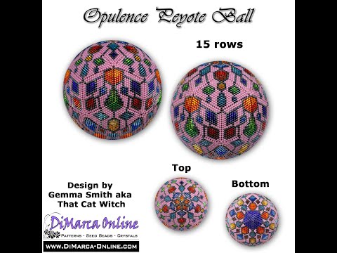 Opulence 3D Peyote Ball by DiMarca-Online