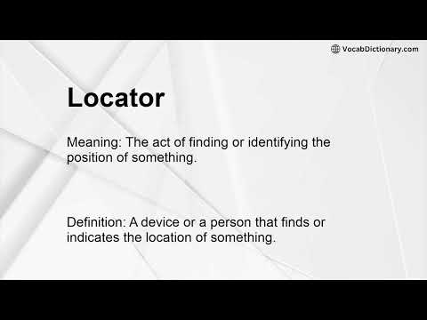 Locator Meaning