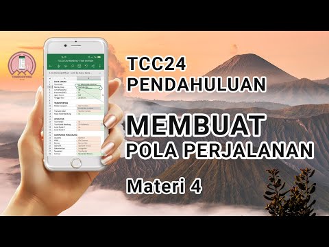 TCC24 Pendahuluan Materi 4 Belajar Membuat Pola Perjalanan Wisata