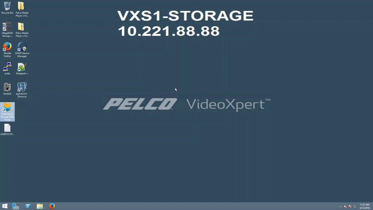 Adding VideoXpert Storage VXS