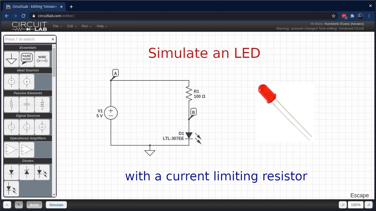 LED Current Limiting Resistor - Why? - How Big? (Solved and Simulated)