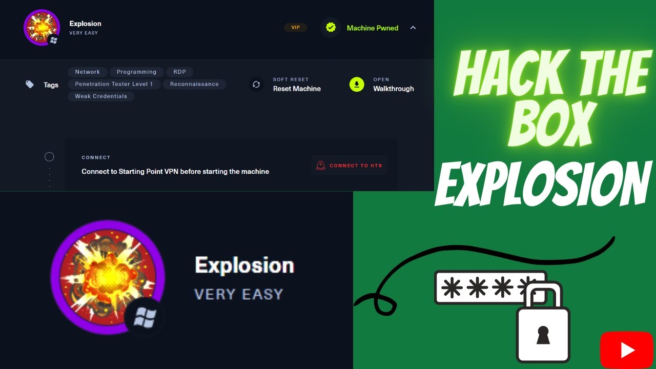 Hack The Box - Explosion | BEGINNER FRIENDLY