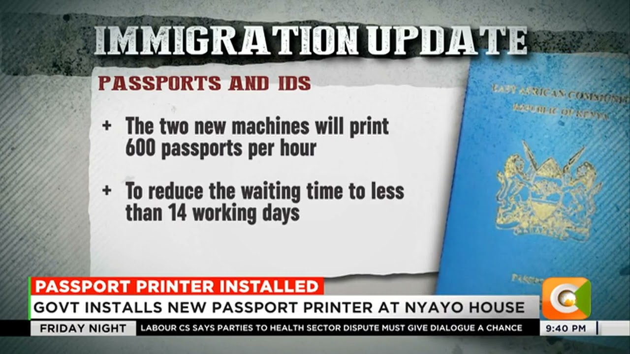 Government install new printer for passport