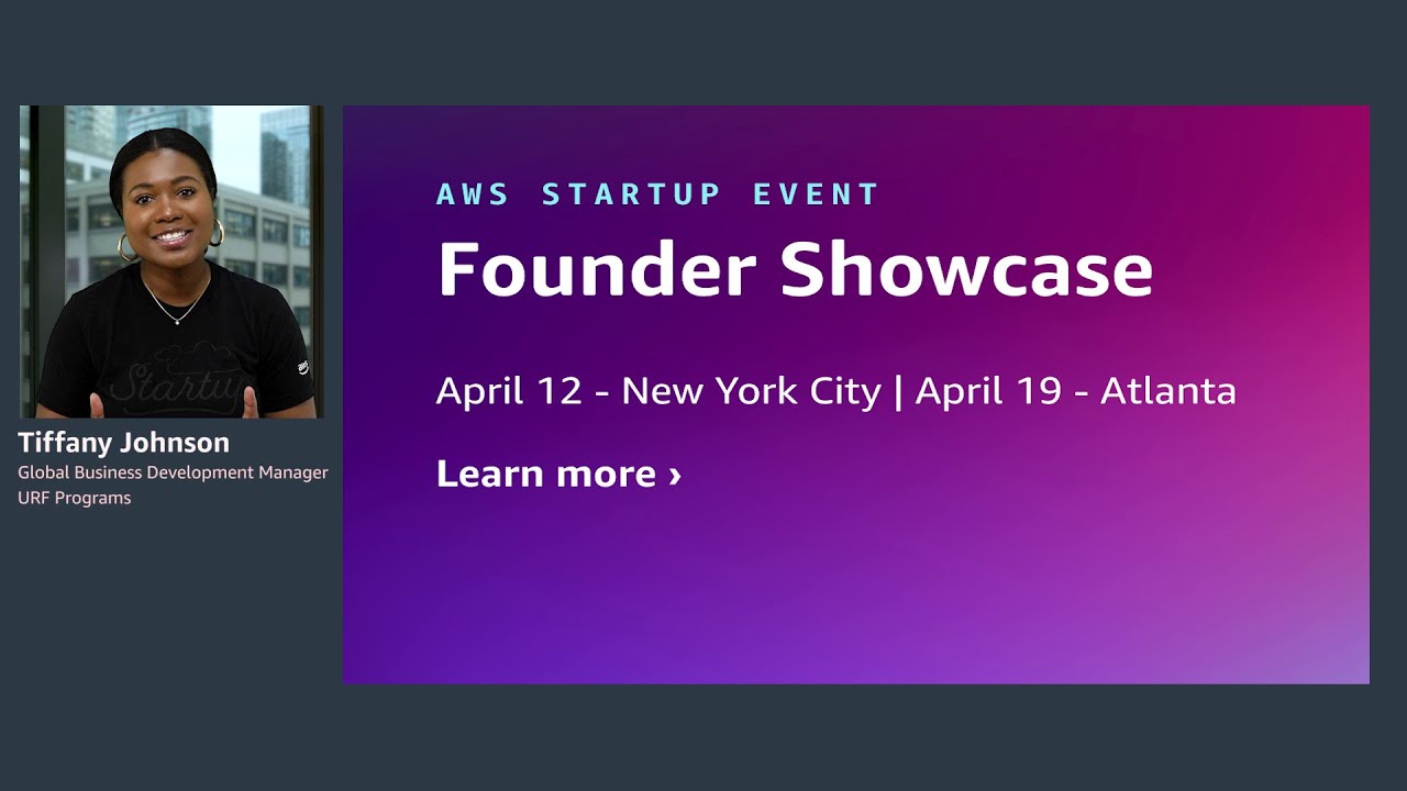 Start-up with AWS Startups: Episode 6 | Founder Showcase | Amazon Web Services