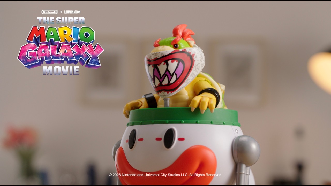 The Super Mario Galaxy Movie – Bowser Jr. with Clown Car | JAKKS Pacific