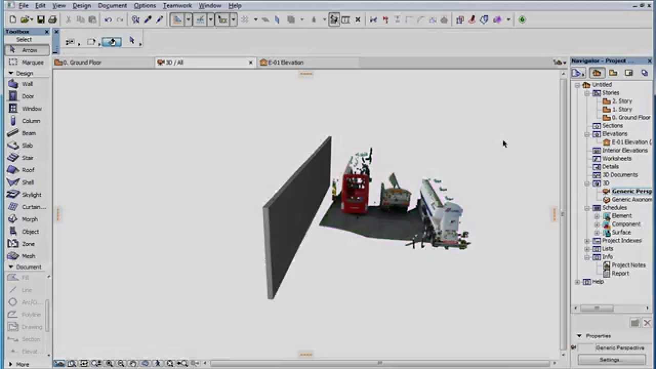 Point Cloud - Placing the Point Cloud Object in ARCHICAD