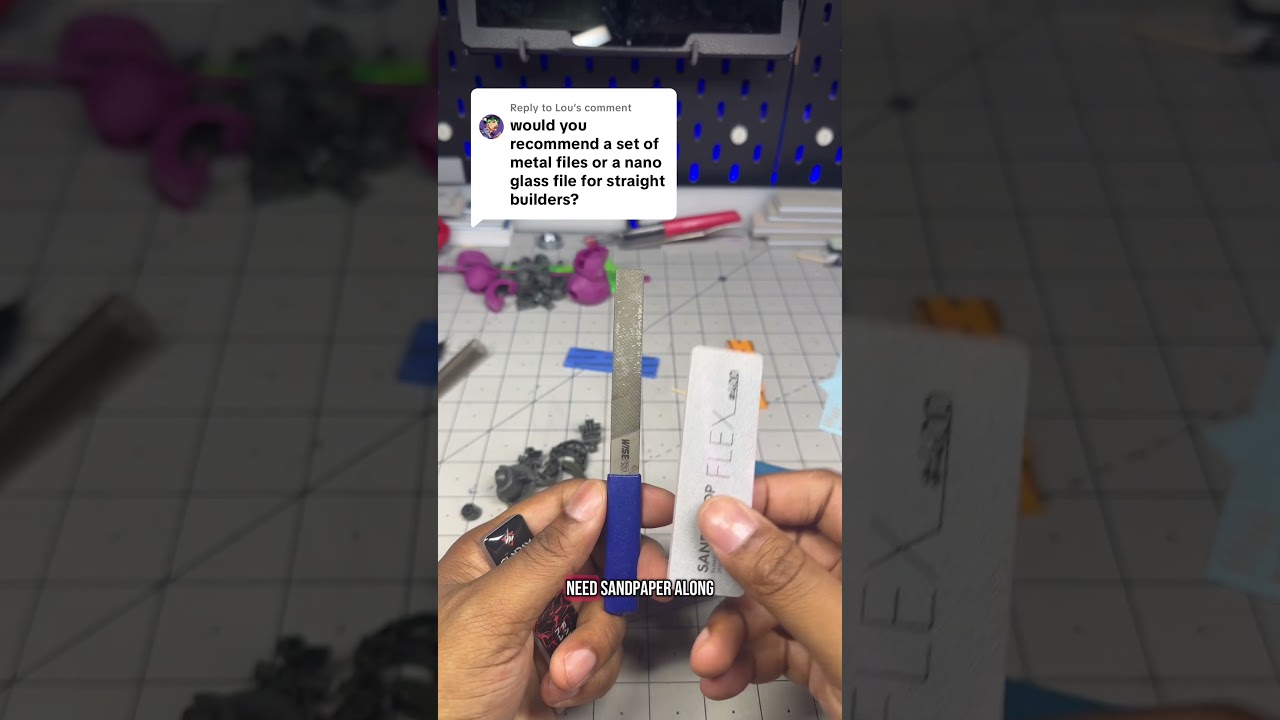 Here are my thoughts on glass and metal files! #gundam #hobbytools