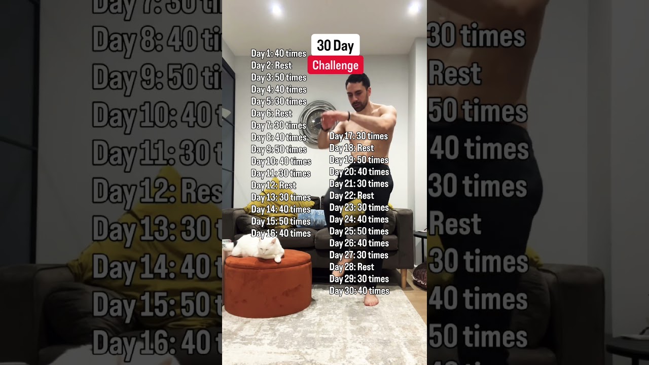 30 Day Workout Challenge At Home For Beginners!