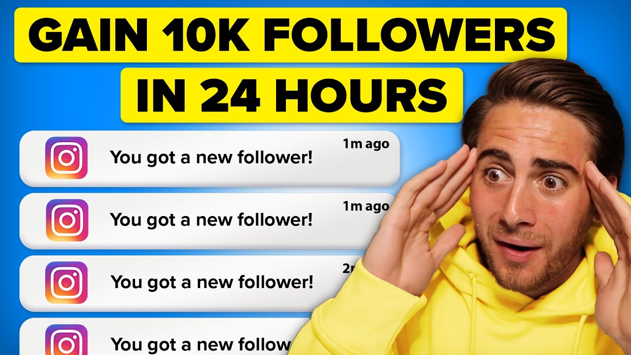 HOW TO GROW 10K REAL FOLLOWERS ON INSTAGRAM IN 24 HOURS (Get MORE Instagram Followers)