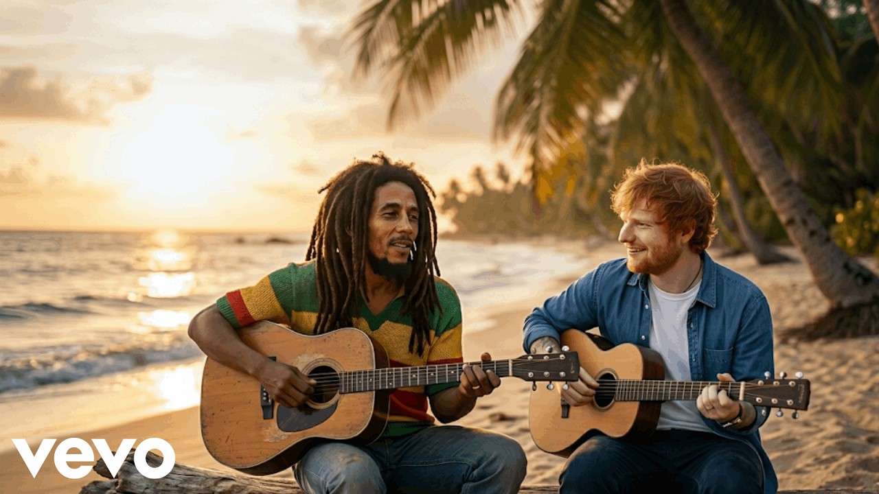 Bob Marley & Ed Sheeran - Sunlight on the Strings (Music Video)