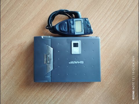 Sharp Walkman Portable mini disc Player SS 70 gray Confirmed | Reverb