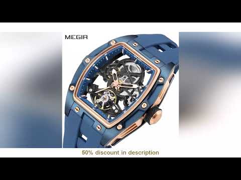 Latest Products You Must Know! MEGIR Luxury Brand Sport Watch for Men Silicone Mechanical Watche