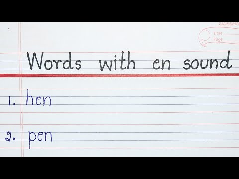 Words with en sound