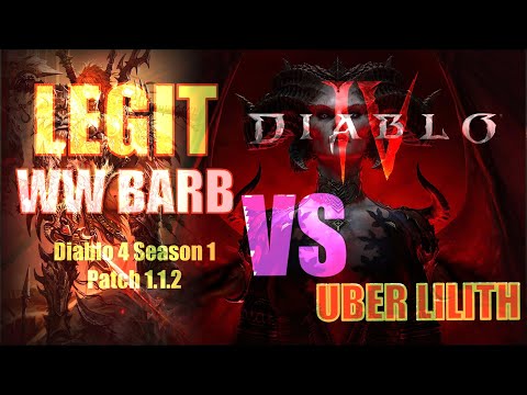 Legit WW Barb vs Uber Lilith Season 1 - NO Berserk Ripping cheese ...