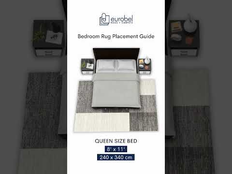 How to Choose the Right Area Rug Size for Your Queen & King Bed #homedecor #lifestyle #trending