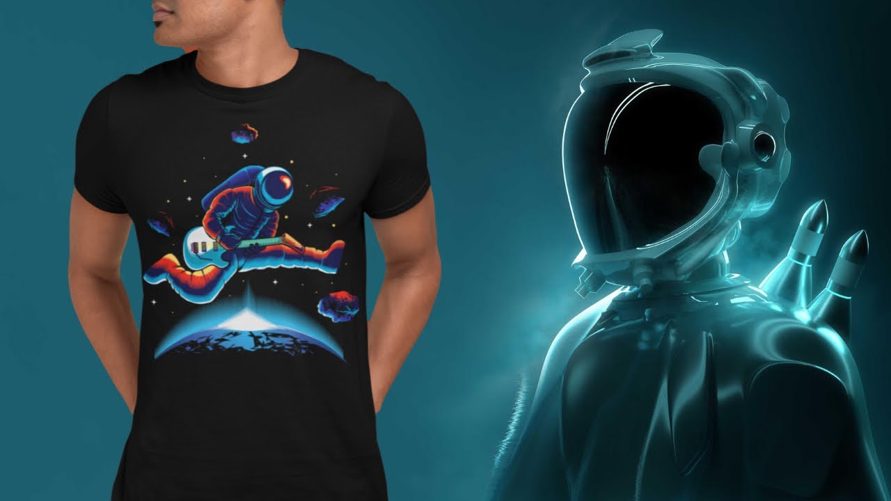 Cartoon Astronaut Tshirt Design Bundle - 25 Premium Vector Illustration Files - Commercial License