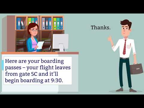 Booking flights and flying - Learn English through conversation