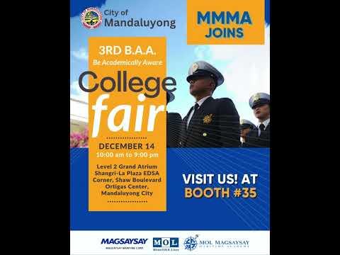 MOL Magsaysay Maritime Academy joins the 3rd BAA "Be Academically Aware" College Fair