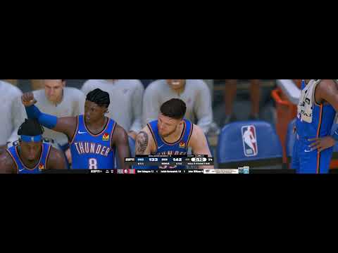 NBA 2K25 PC Modded│Thunder vs Nuggets│4K Ultra-Wide ESPN Broadcast Gameplay Playoffs Game 3