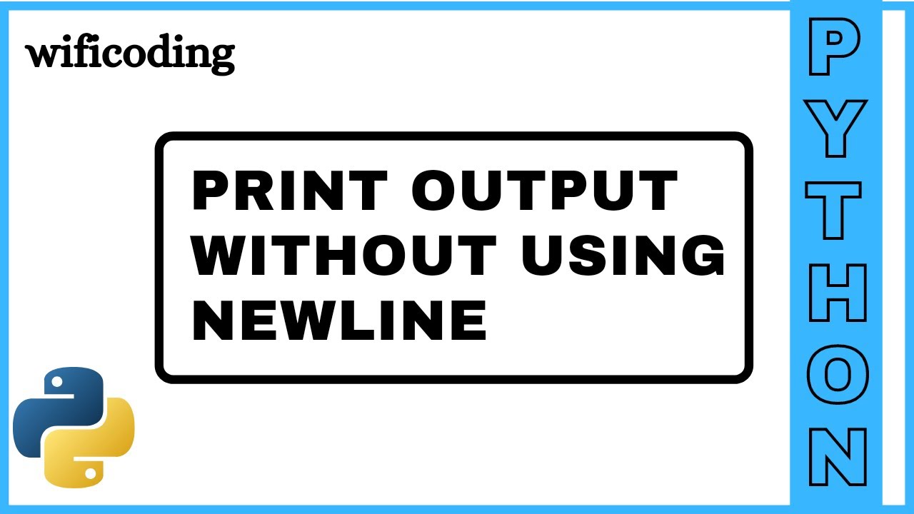 print output without using Newline in python